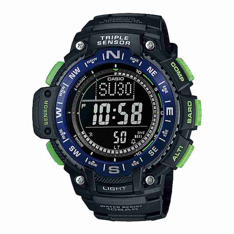 Casio W-96H-2AV Black Resin Band Square Digital Sports Watch