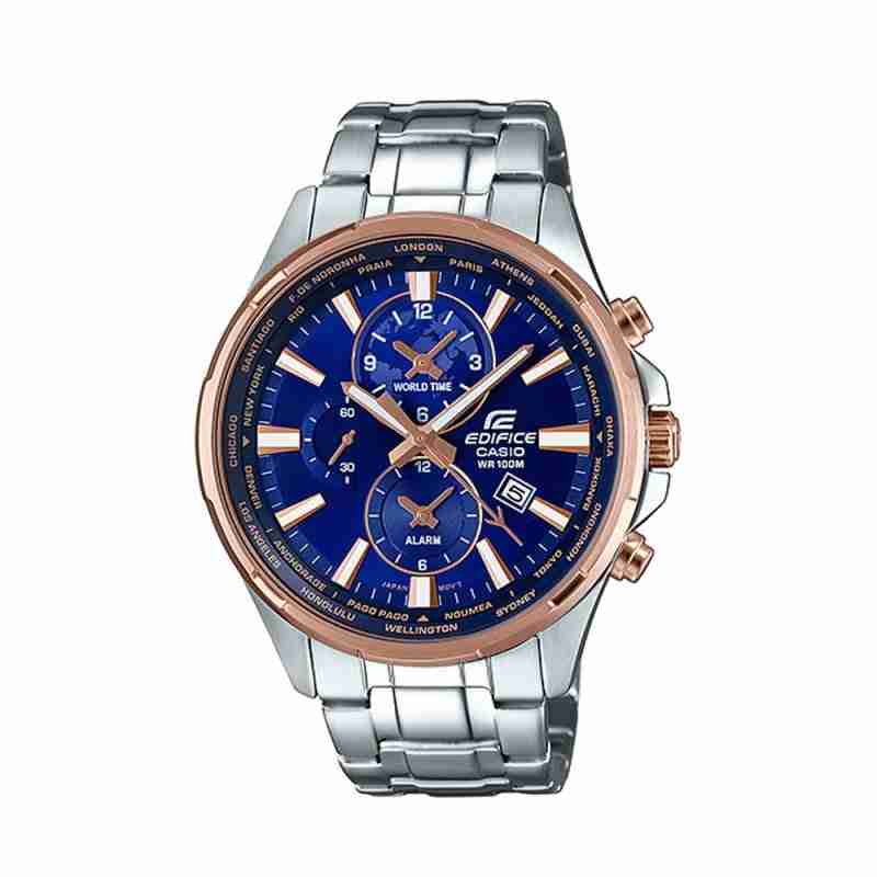 Shop for Casio Edifice EFR-304PG-2AV Blue Dial Analog Wrist Watch ...