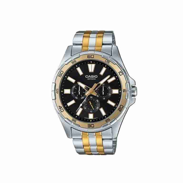 Casio MTD-300D-1AVDF Chronograph Black Dial Wrist Watch - WatchCentre.PK