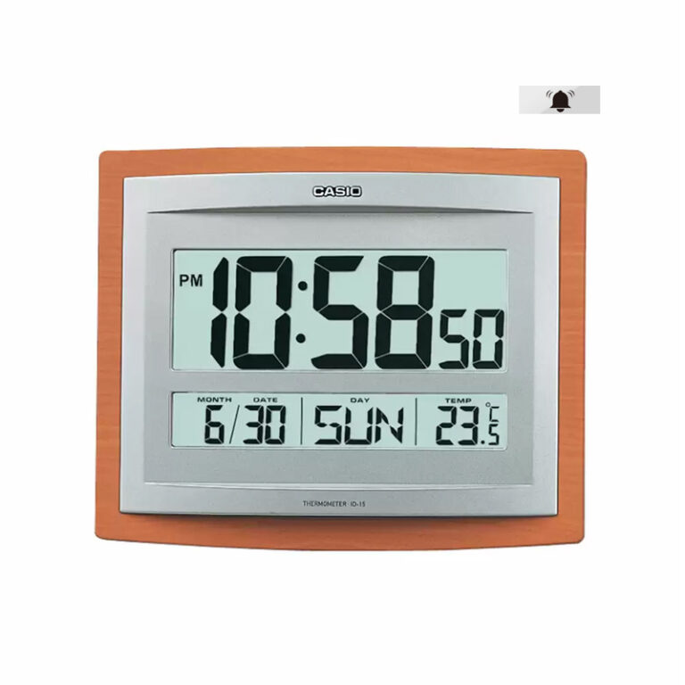 Casio ID-11S-2 Multi Color Case Digital Thermo Monitor Dial Wall Clock