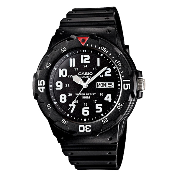 Casio MQ-76-1A Black Resin Band Analog Dial Youth Wrist Watch