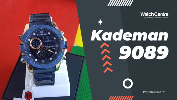 Kademan K9089 Men's Analog Digital Blue Watch Video Review