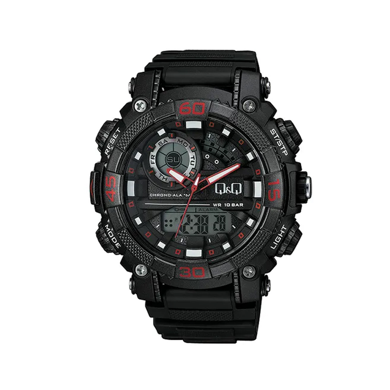 Q&Q GW87J0011Y Big Analog Digital Dial Youth Wrist Watch - WatchCentre.PK